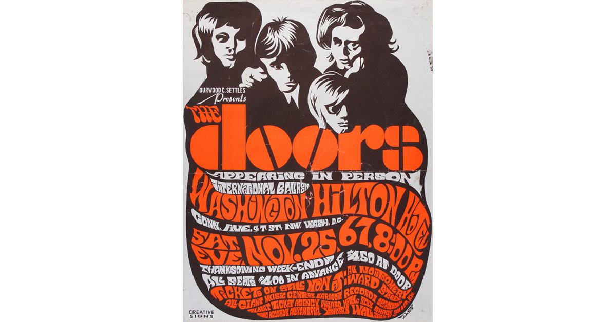 $5,000 Reward Announced for The Doors Washington Hilton 11/25/67 ...
