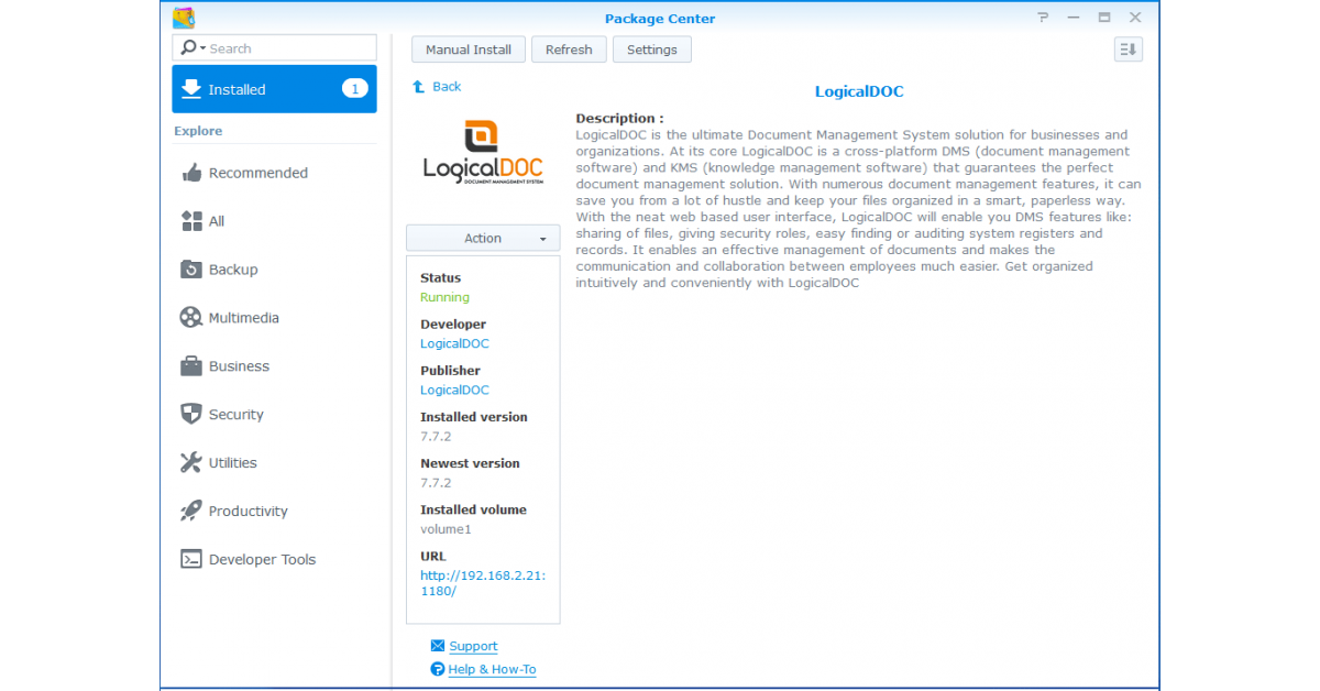 LogicalDOC Document Management System – now on Synology devices