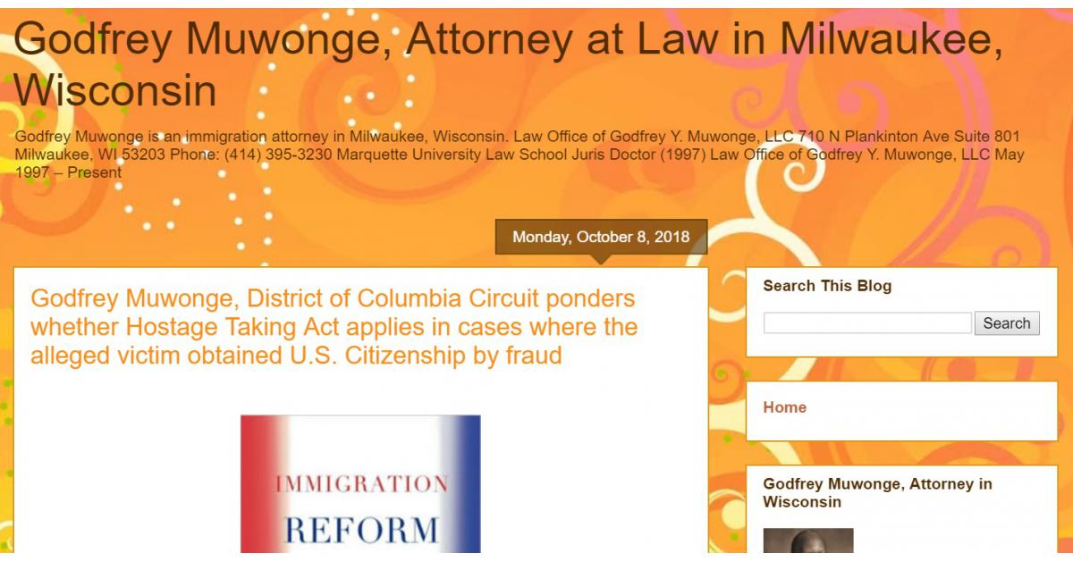 Continuing his article series, Immigration Attorney Godfrey Y. Muwonge ...