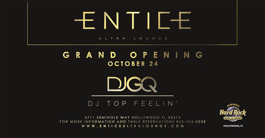 Nightlife Returns to Seminole Hard Rock Hotel and Casino with Entice ...