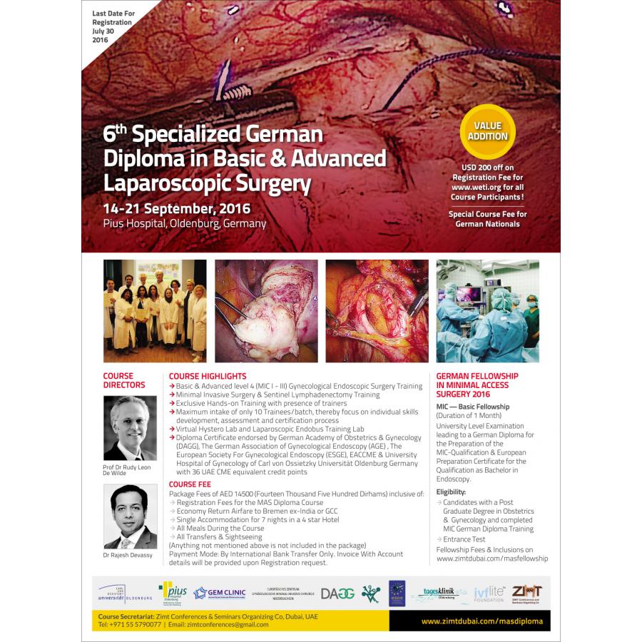 Announcing the 6th Specialized German Diploma in Basic & Advanced ...