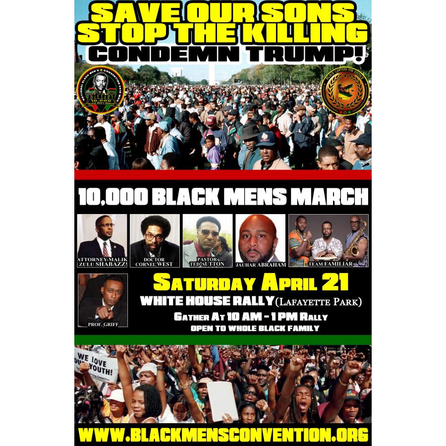 POLICE KILLINGS: DONALD TRUMP HIGHLIGHT 10,000 BLACK MEN’S ANTI-TRUMP ...